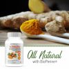 Turmeric Curcumin 1300mg - With BioPerine - 60 Capsules - TerraForm ...