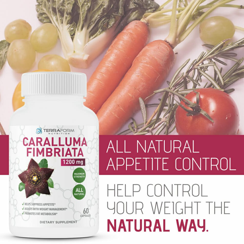 Caralluma Fimbriata - 1200mg Max Strength - 60 Capsules - TerraForm ...