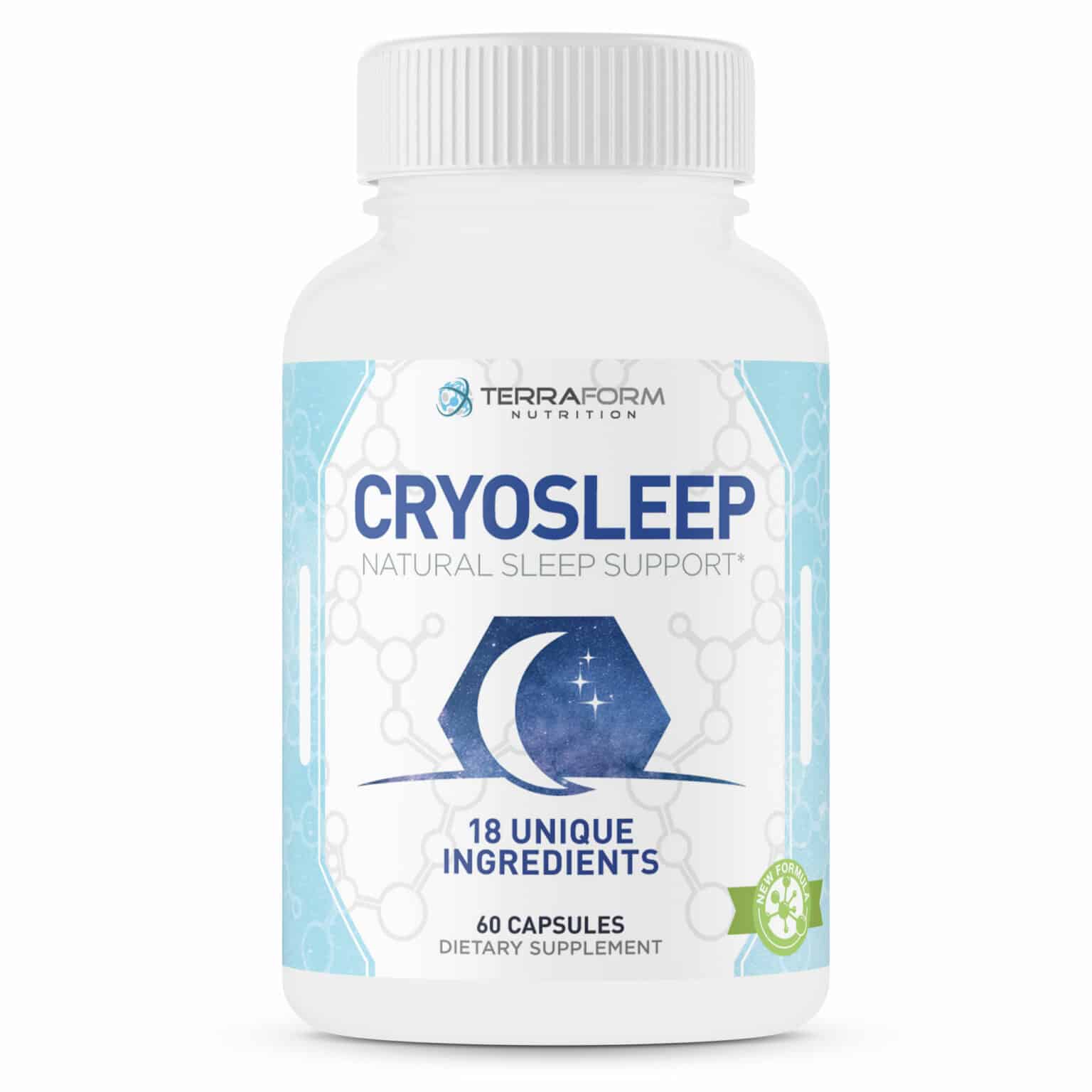 Cryosleep - Natural Sleep Aid - 60 Capsules - TerraForm Nutrition