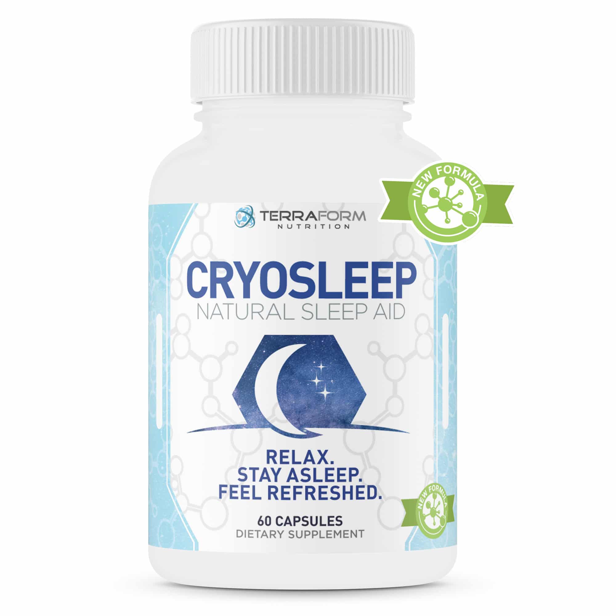 Cryosleep - Natural Sleep Aid - 60 Capsules - TerraForm Nutrition