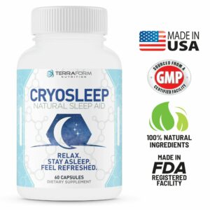 Cryosleep - Natural Sleep Aid - 60 Capsules - TerraForm Nutrition