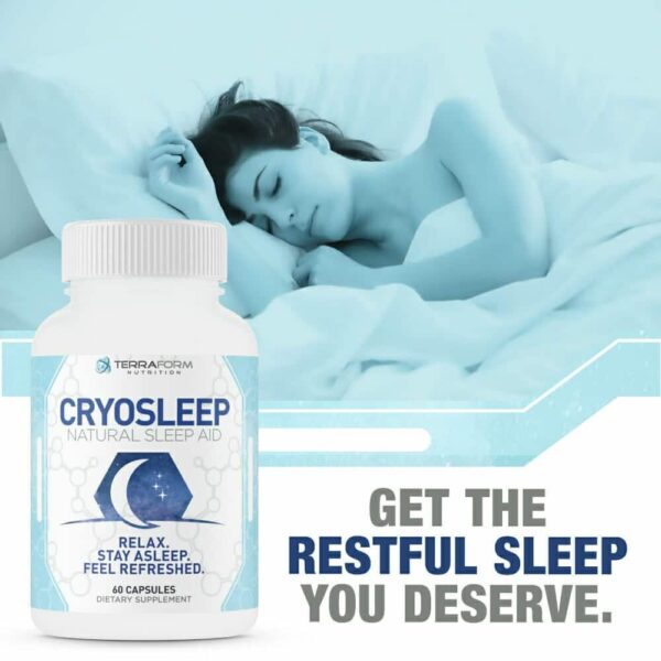 Cryosleep - Natural Sleep Aid - 60 Capsules - TerraForm Nutrition