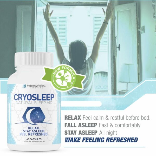 Cryosleep - Natural Sleep Aid - 60 Capsules - TerraForm Nutrition