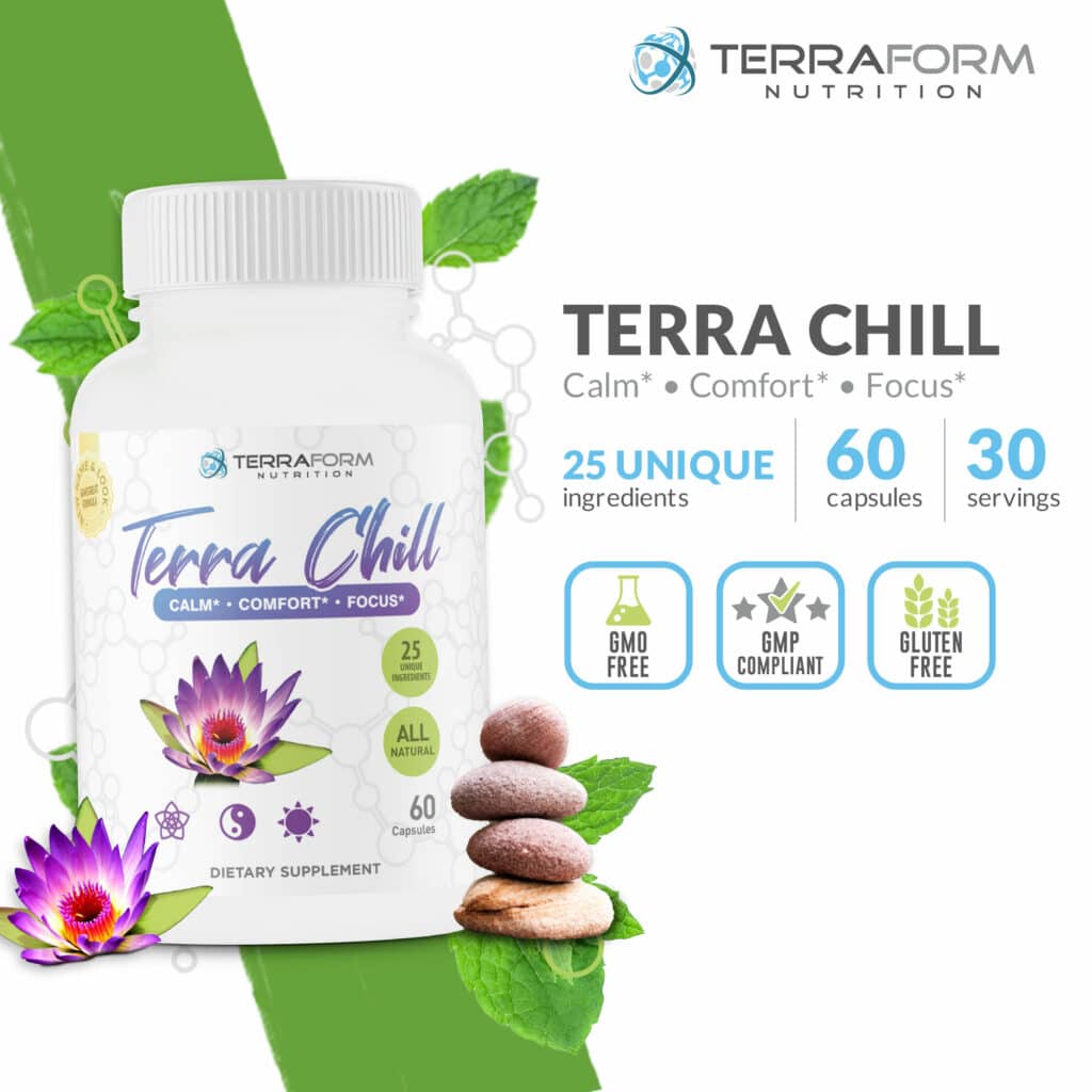 Terra Chill - Premium Anxiety and Stress Relief Supplement - 60 ...