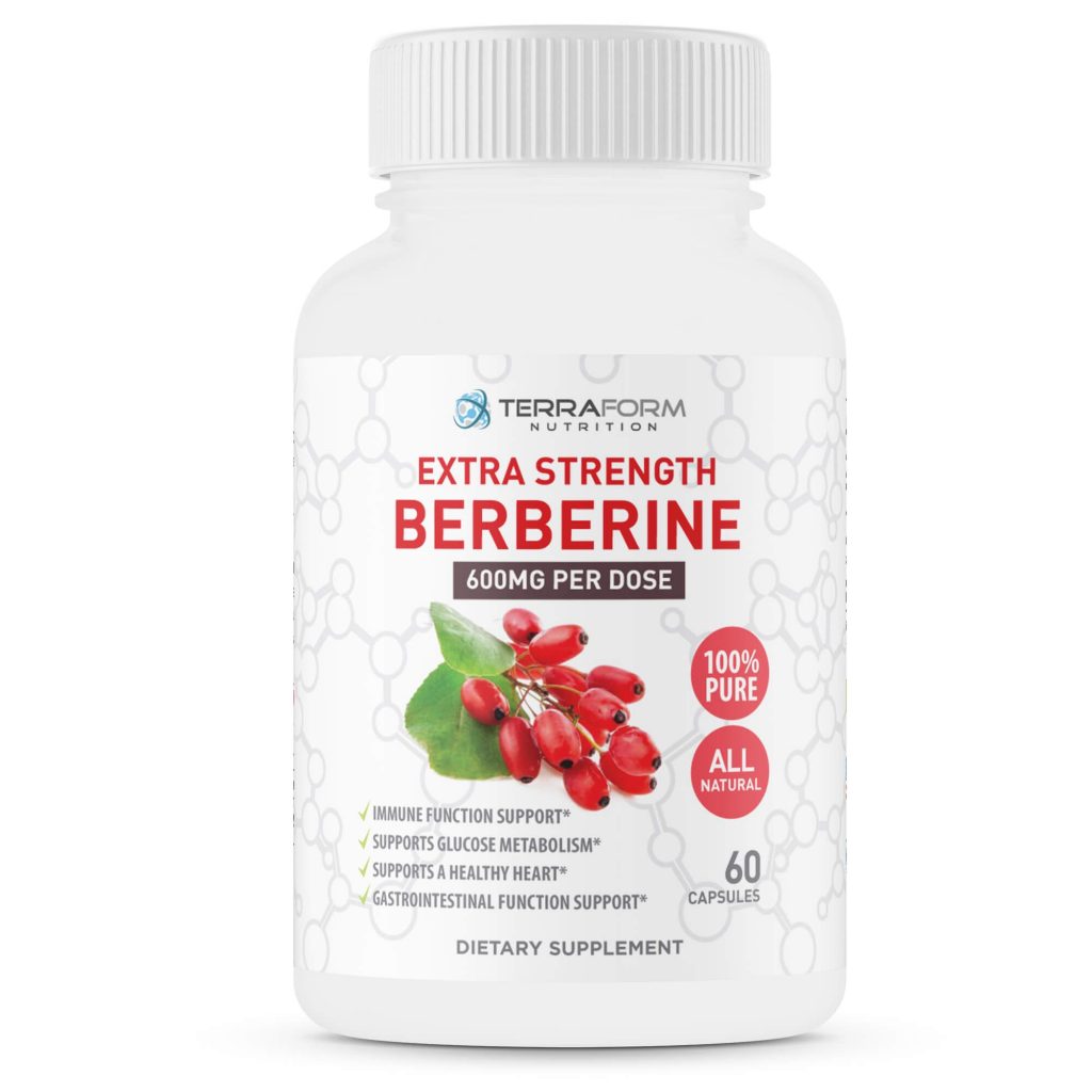 Pure Berberine - 1200mg Max Strength Daily – 1 Month Supply, 60 ...
