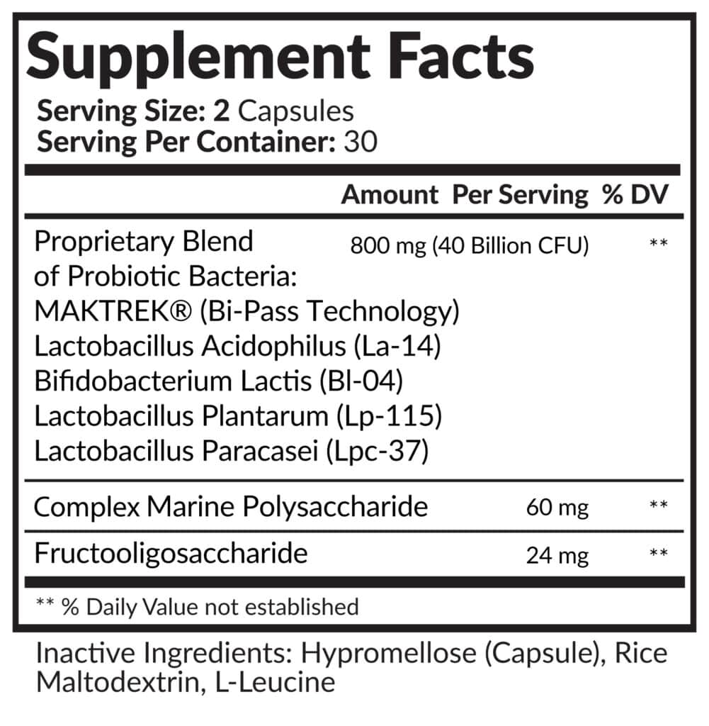 Prevail Probiotics – 40 Billion CFU - 60 Capsules - TerraForm Nutrition