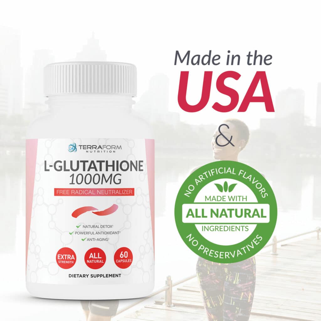 Terraform Nutrition L-Glutathione 1000mg Supplement - Free Radical ...