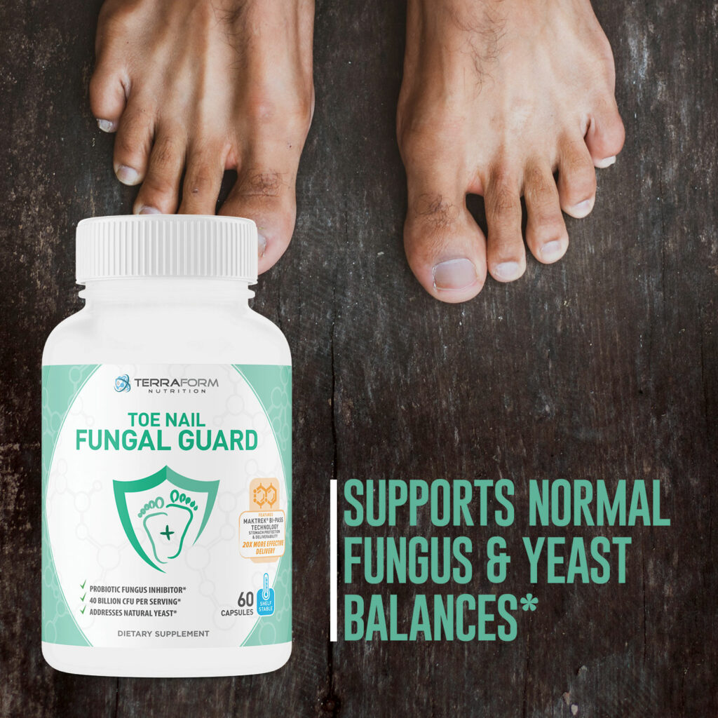 Toenail Fungal Guard - Probiotic Fungus Inhibitor - 60 Capsules ...