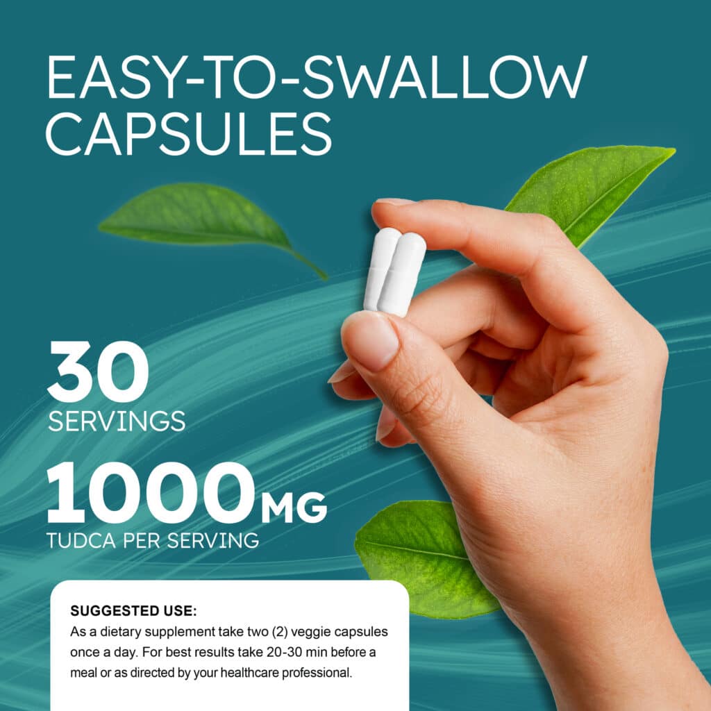 Max Strength Pure Tudca | 1000mg Per Serving | 60 Capsules - TerraForm ...